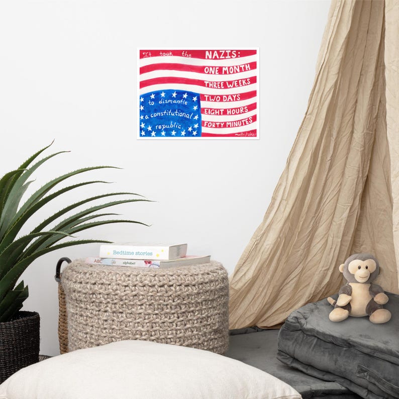 Flag in Distress Protest Poster – Digital Download - Original ...