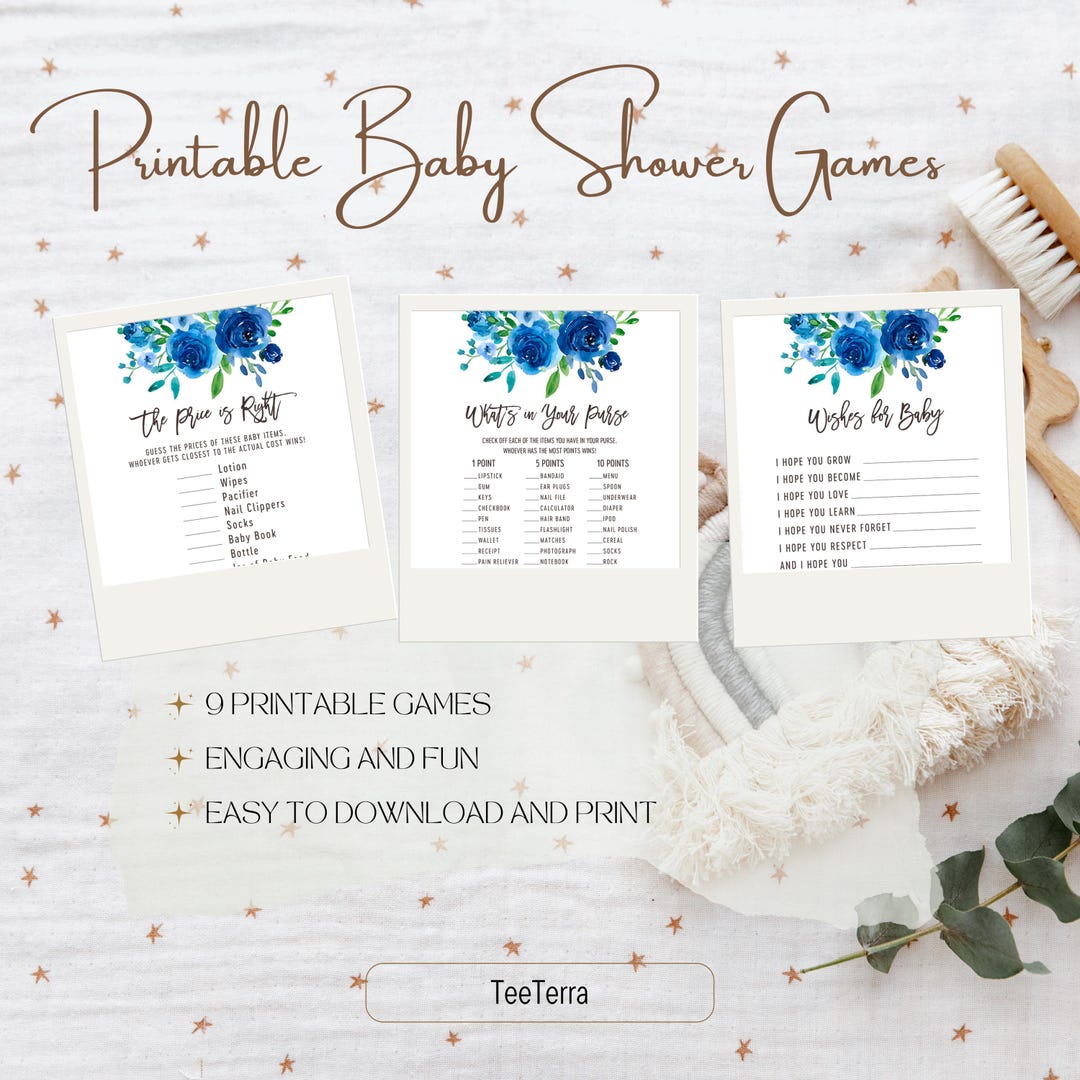 Baby Shower Games Printable: Fun & Engaging Activities for Guests and ...