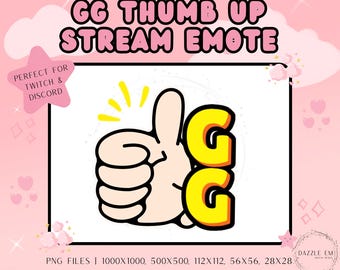 1 X Thumb up Twitch Emote, Funny Emote, Discord Emote, Funny Twitch ...