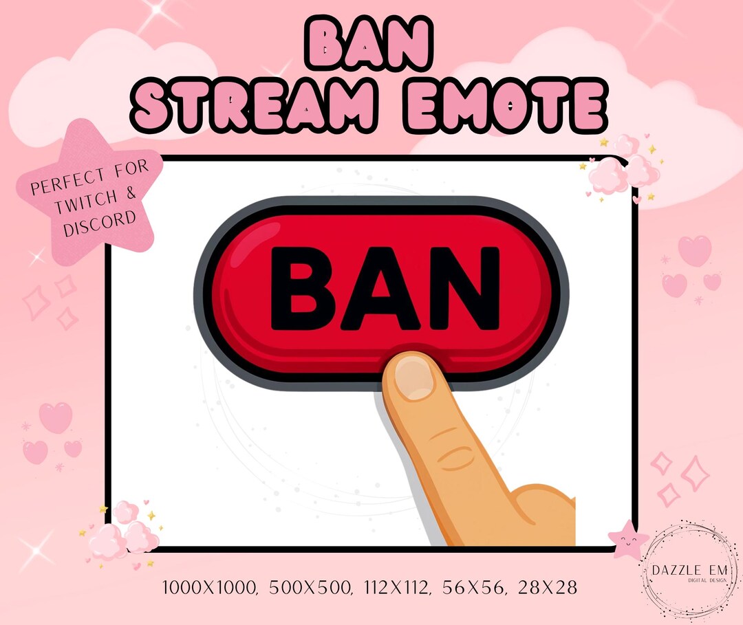 Streaming Emote - Ban Emote - Funny Stream Emote - Stream Emote ...