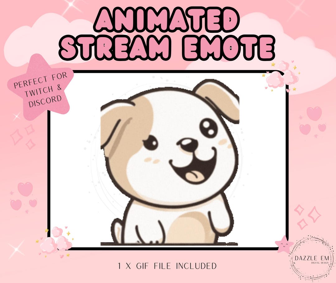 Animated Emote, Dancing Dog Emote, Funny Stream Emote, Twitch Emote ...