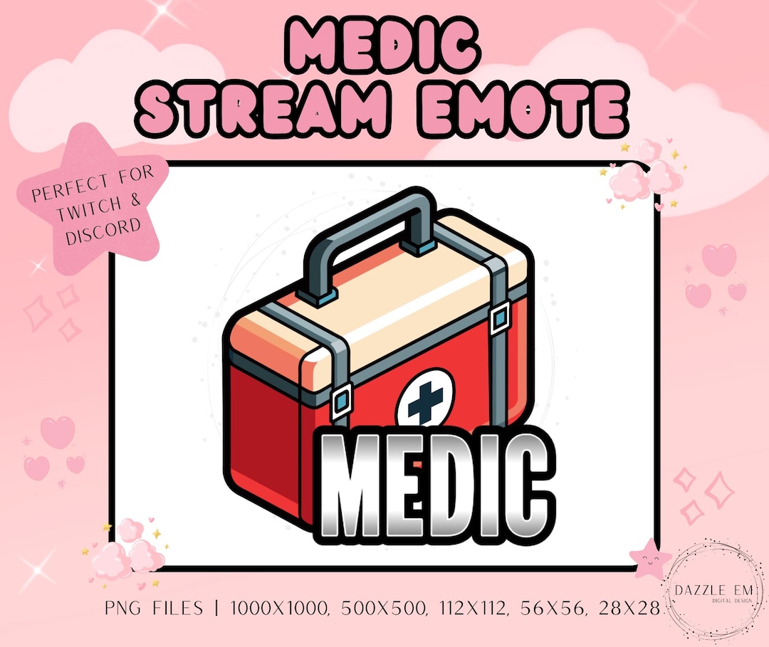 Streaming Emote, Medic Emote, Funny Stream Emote, Twitch Emote, Discord ...