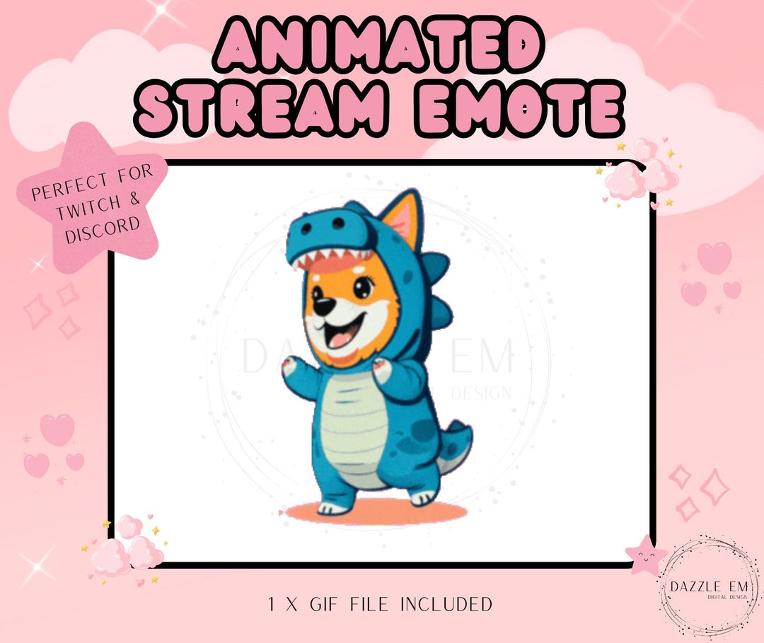 Animated Emote, Dancing Pup Emote, Funny Stream Emote, Twitch Emote ...