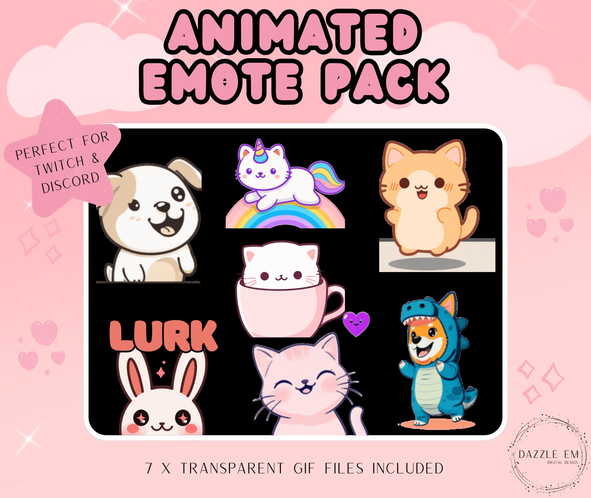 Animated Emote Pack, Streaming Emote Pack, Funny Stream Emote, Twitch ...