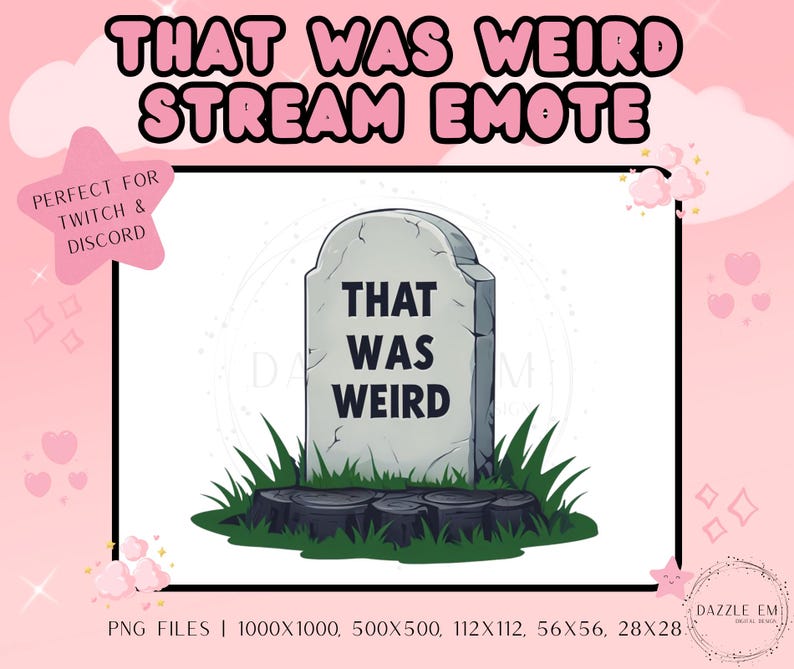Streaming Emote - That Was Weird - Funny Stream Emote - Twitch Emote ...