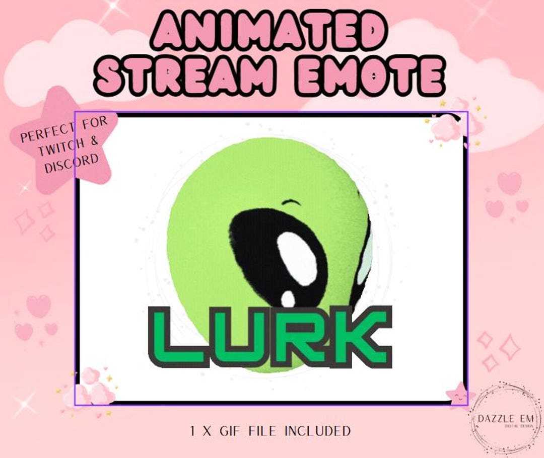 Animated Emote Alien Lurk, Trending Emotes, Twitch Discord for ...