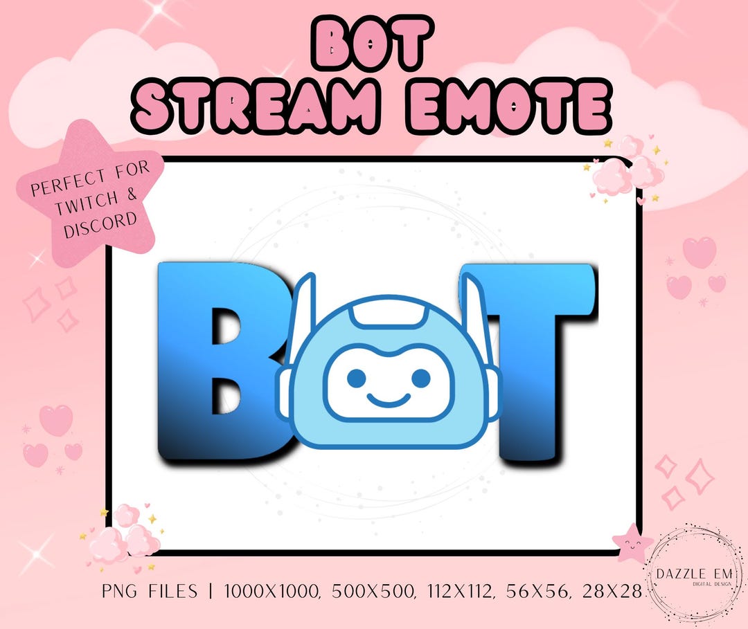 Streaming Emote, Bot Emote, Funny Stream Emote, Twitch Emote, Discord ...
