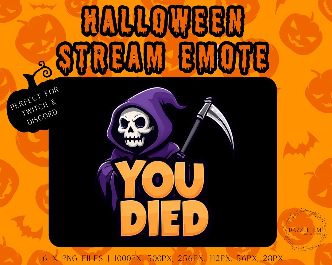 Halloween Streaming Emote, Trending Emotes, for Streamers, Digital ...