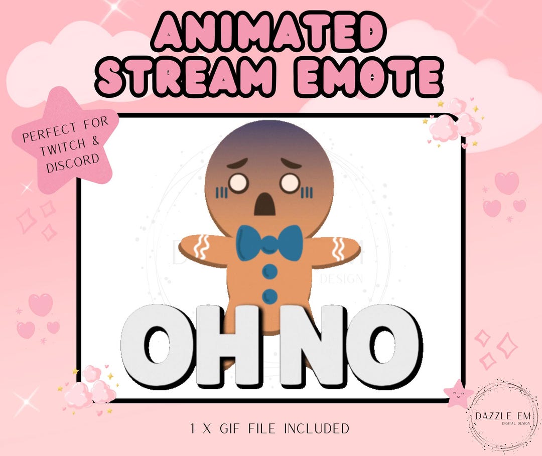 Animated Emote, Oh No Emote, Funny Stream Emote, Twitch Emote, Discord ...
