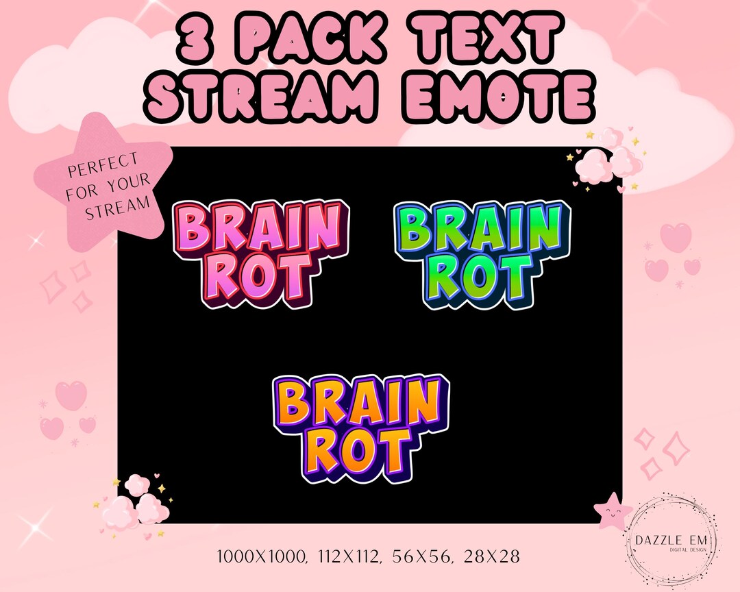 Streaming Emote Brain Rot, Trending Emotes, Twitch Discord for ...