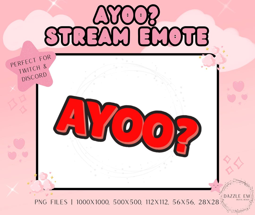 Streaming Emote, Ayoo?, Funny Stream Emote, Twitch Emote, Discord Emote ...