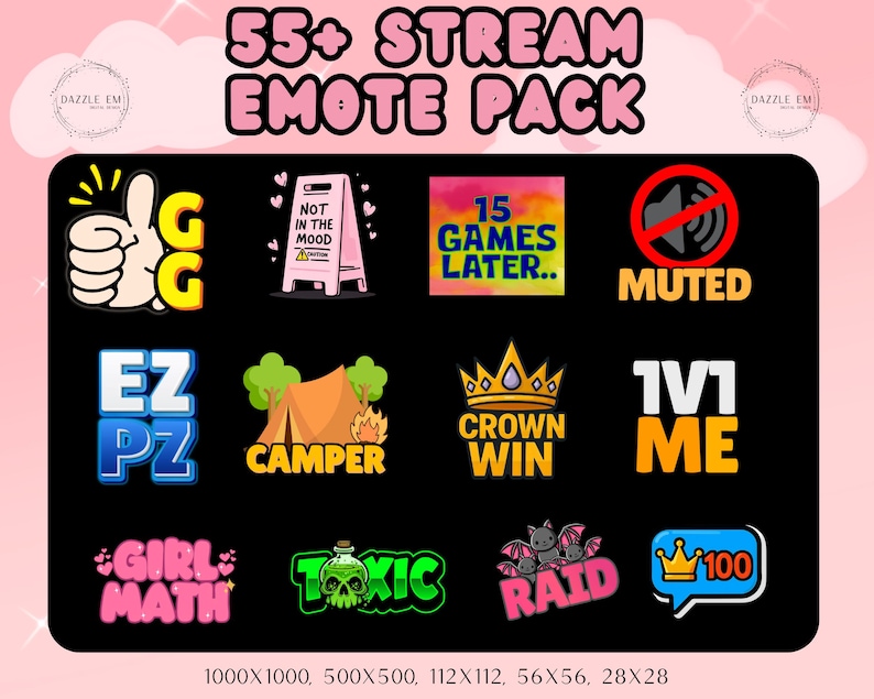 Trending Stream Pack, 55+ Twitch Emotes, Funny, Emote Megapack, Instant ...