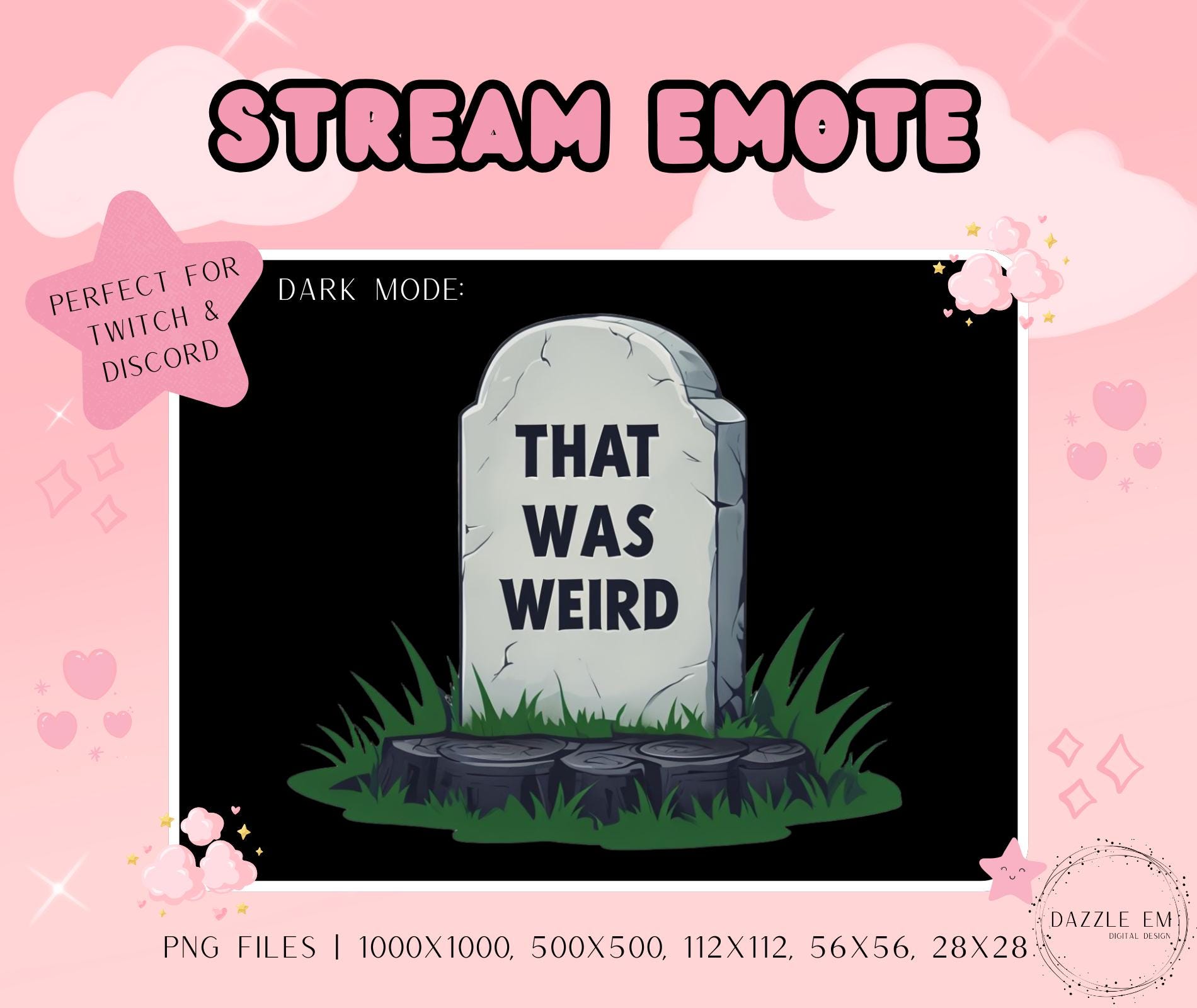 Streaming Emote - That Was Weird - Funny Stream Emote - Twitch Emote ...