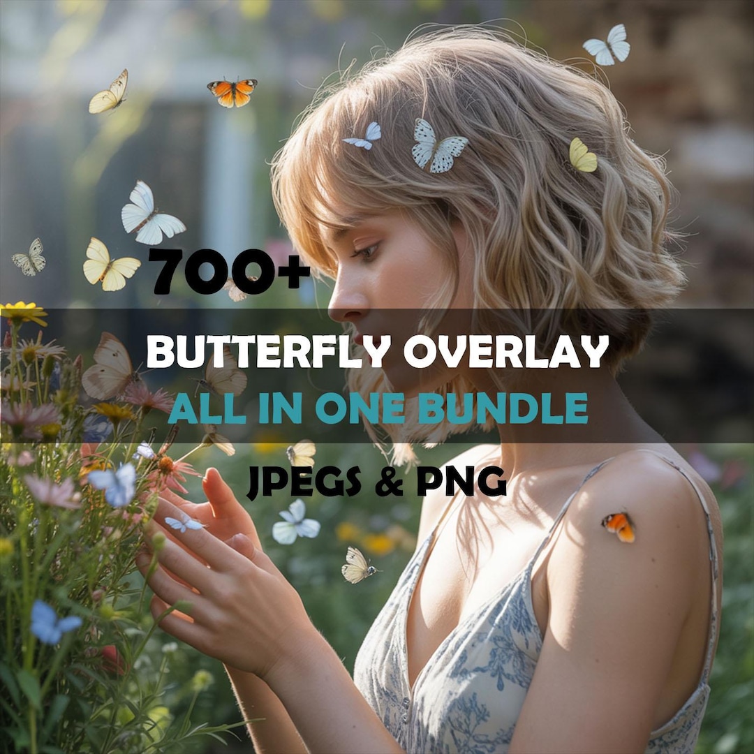 Butterfly Overlay, Flying Butterflies Overlay, Realistic Butterfly ...