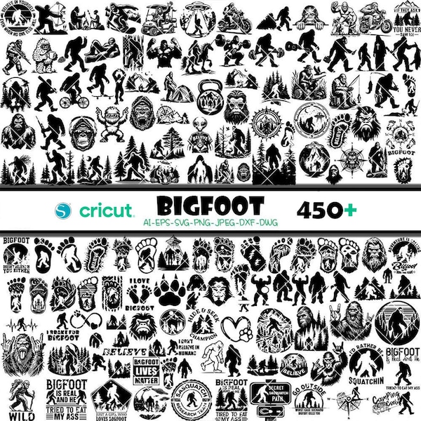 Bigfoot Vector Design - Etsy UK