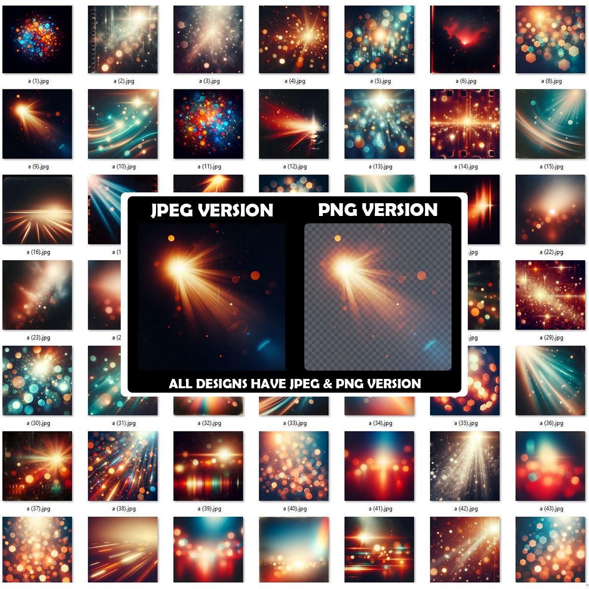 High Resolution Light Leak Overlay Bundle, Stock Photo Overlays for ...