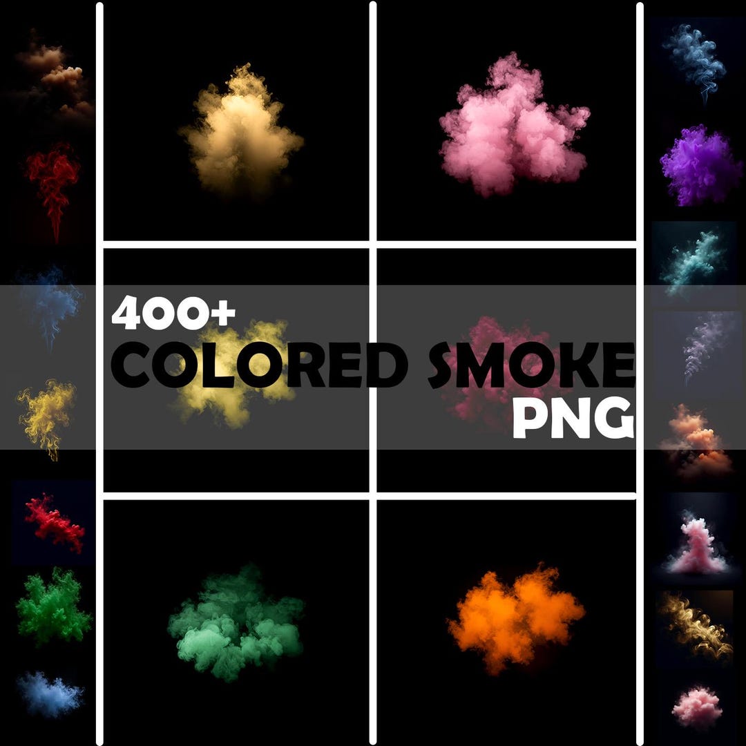 Color Smoke Overlay, Photoshop Overlays, Digital Smoke Photo Backdrop ...