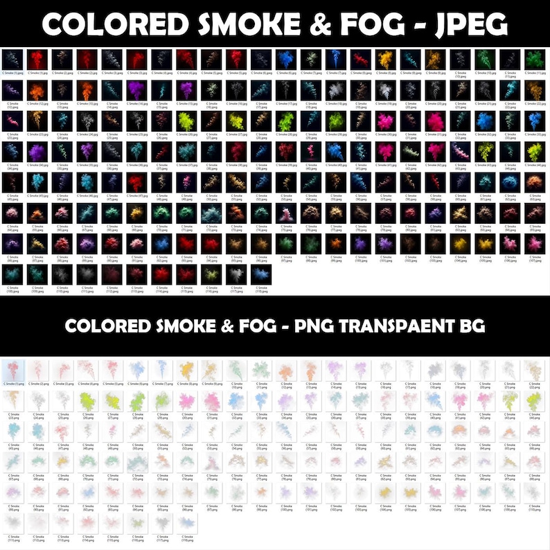 Smoke Bomb Digital Overlay for Gender Reveal, Transparent Pink, Grey ...