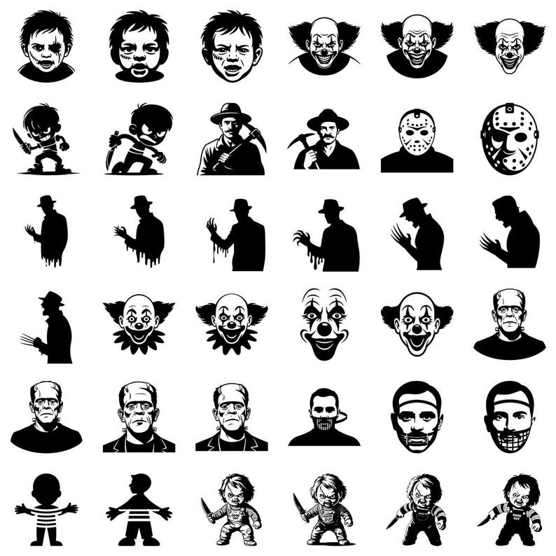 Horror SVG Bundle, Horror Characters SVG, Horror Movie Svg Bundle ...