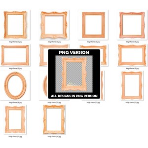 Digital Frame PNG Overlays, Photo Frame Clipart, Photoshop Frame ...