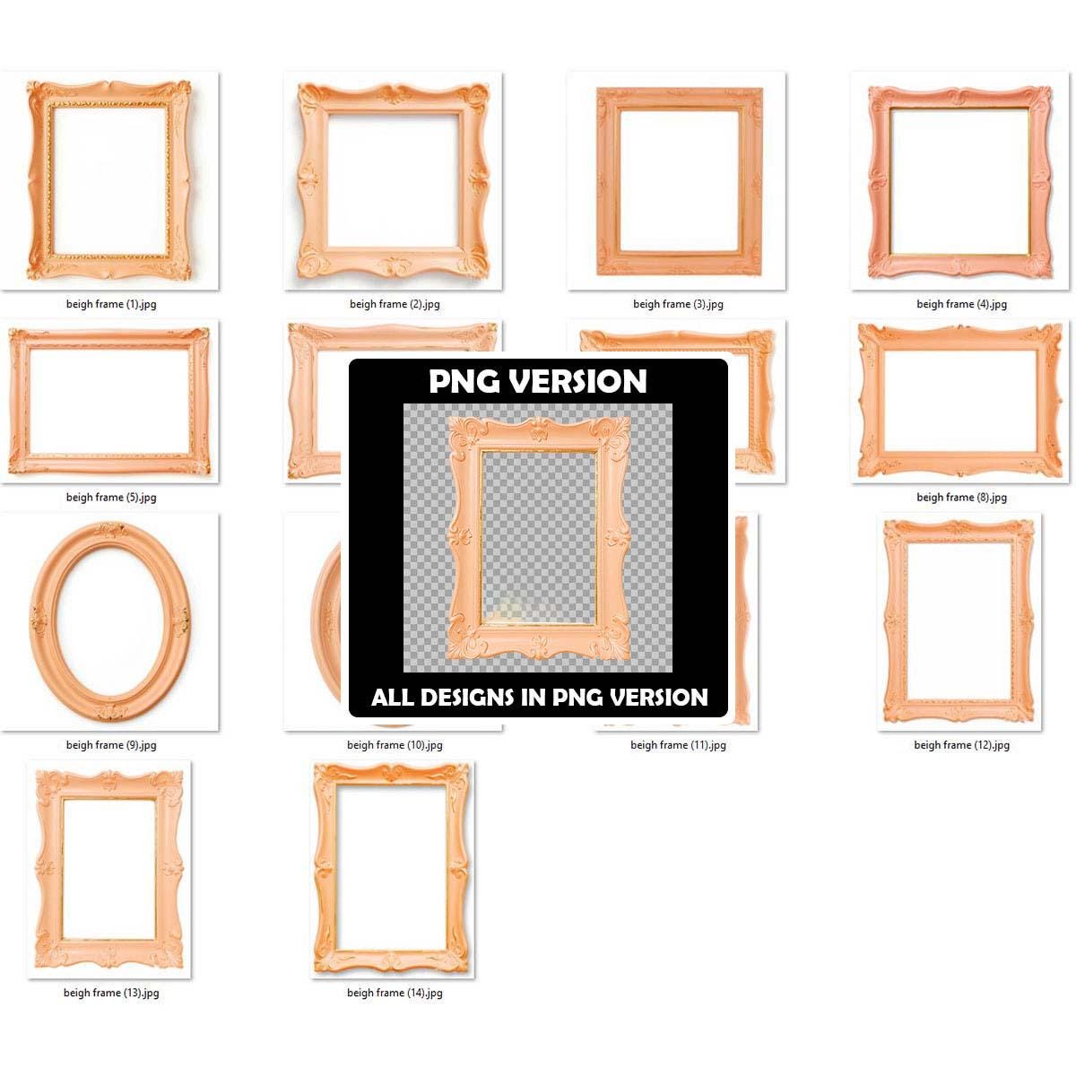 Digital Frame PNG Overlays, Photo Frame Clipart, Photoshop Frame ...