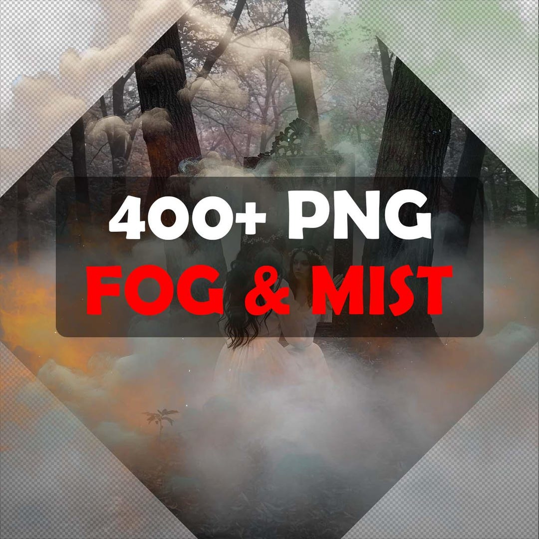 45 Spooky Fog Overlays, Halloween Overlay, Realistic Smoke Fog Overlay ...