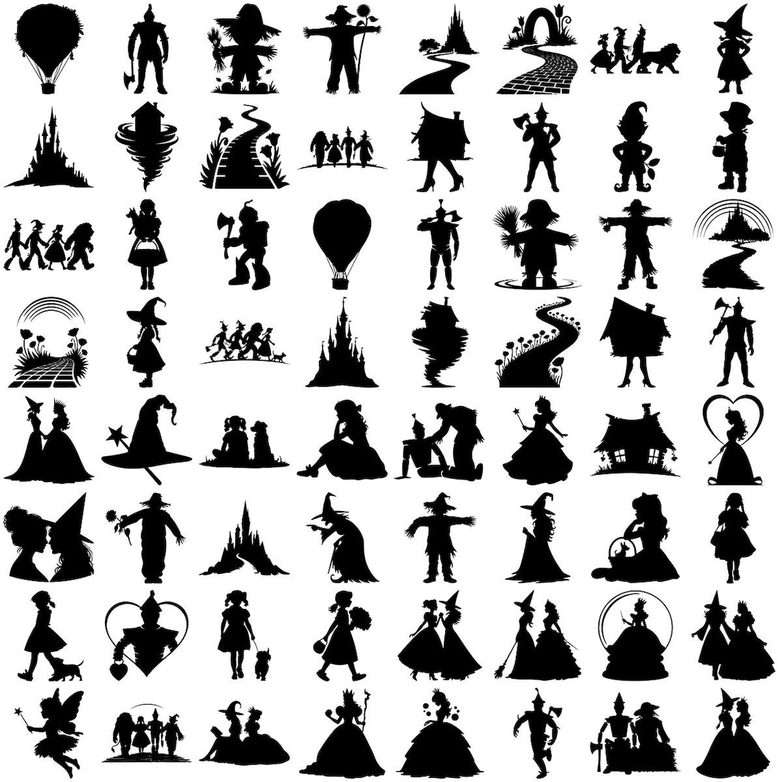 Wizard of Oz SVG Bundle 700 Cricut Designs, Magical Wizard PNG, Fairy ...