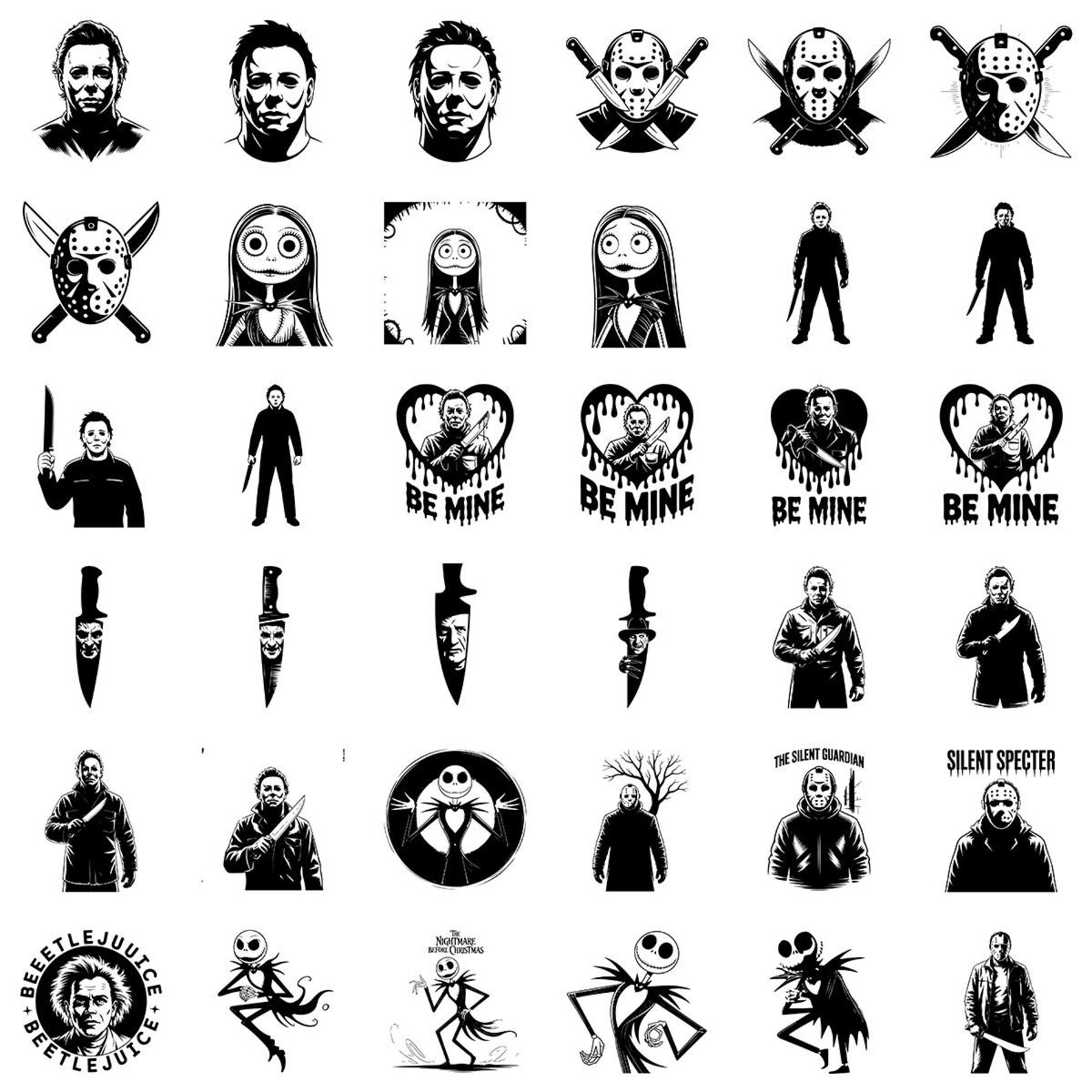 Horror SVG Bundle, Horror Characters SVG, Horror Movie Svg Bundle ...