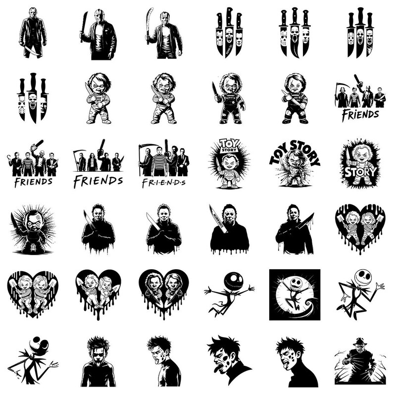 Horror SVG Bundle, Horror Characters SVG, Horror Movie Svg Bundle ...