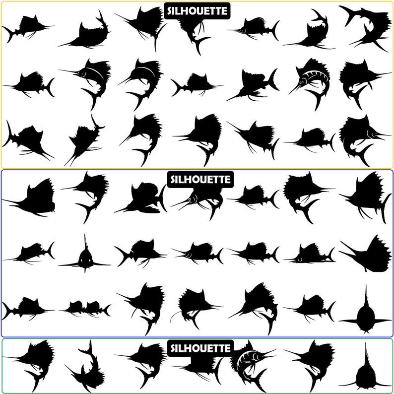 Sailfish Fishing SVG: Vector Clipart, Cricut Cut File - Etsy UK