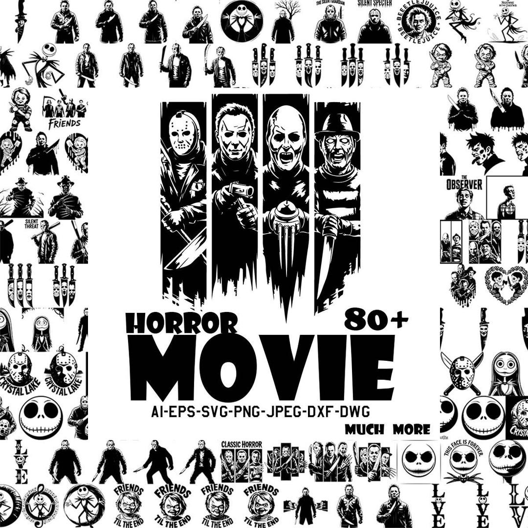 Horror SVG Bundle, Horror Characters SVG, Horror Movie Svg Bundle ...