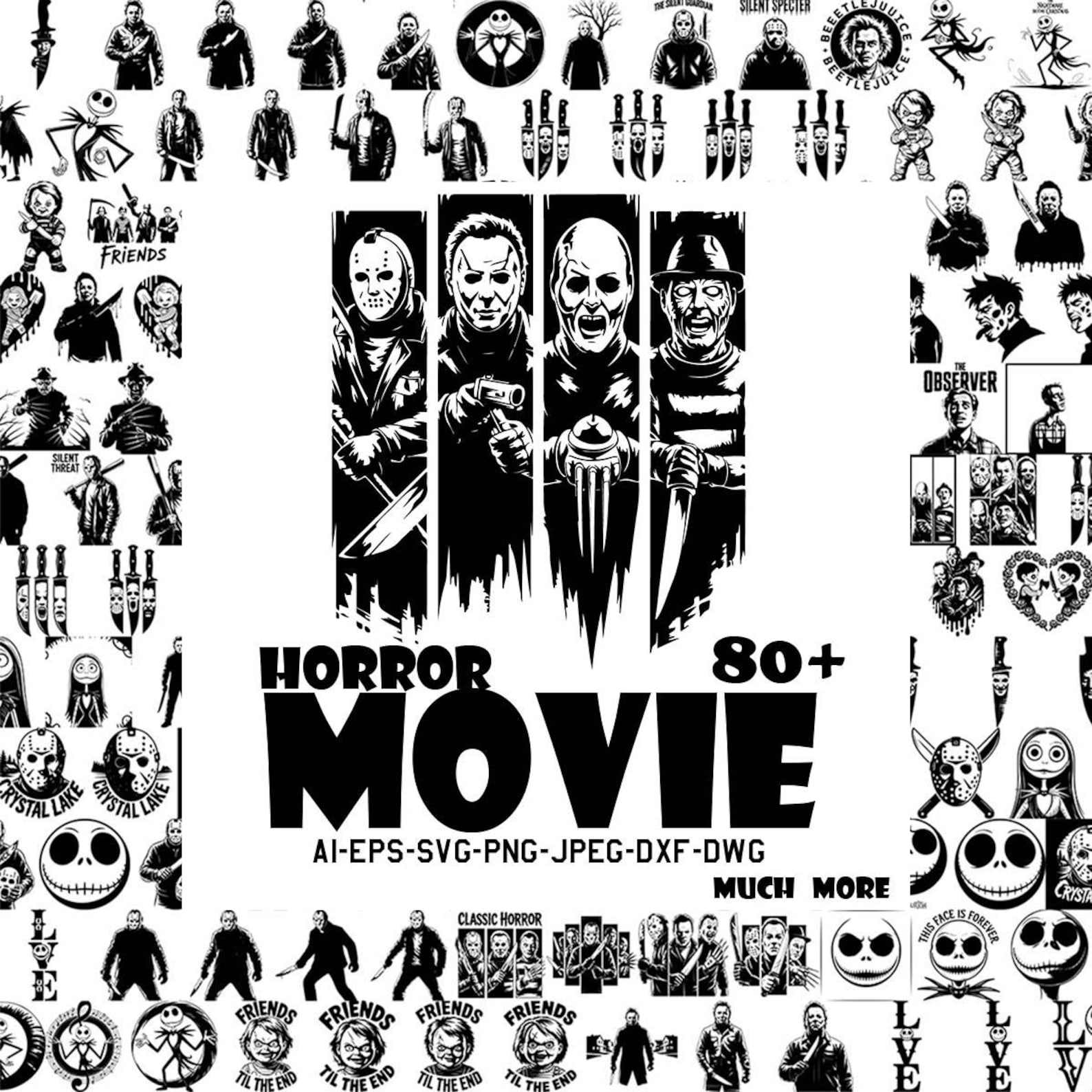 Horror SVG Bundle, Horror Characters SVG, Horror Movie Svg Bundle ...