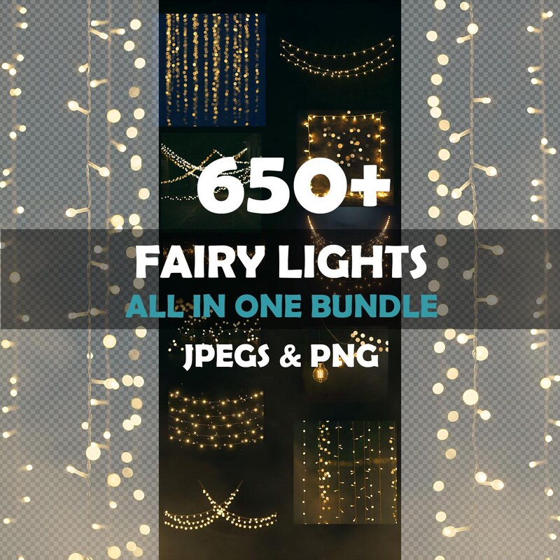 Fairy Lights Clipart - Etsy