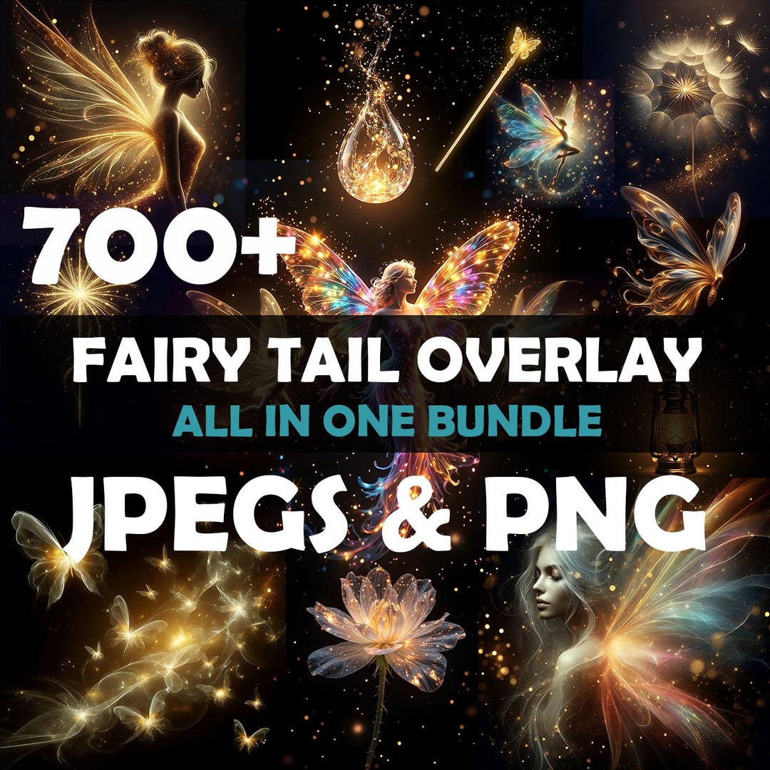 Fairy Tale Overlays/clipart Collection Translucent Graphics for Fantasy ...