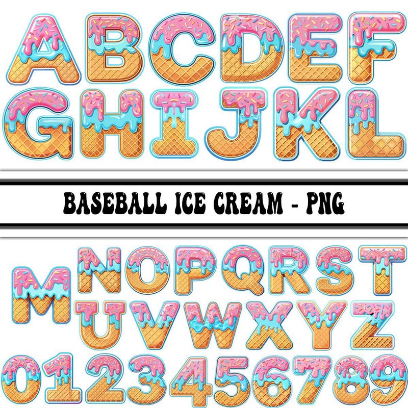 Ice Cream Letters - Etsy