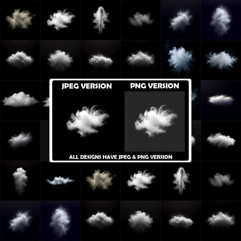 Clouds Overlay, Digital Clouds, Clouds Photoshop, Photography Overlays ...