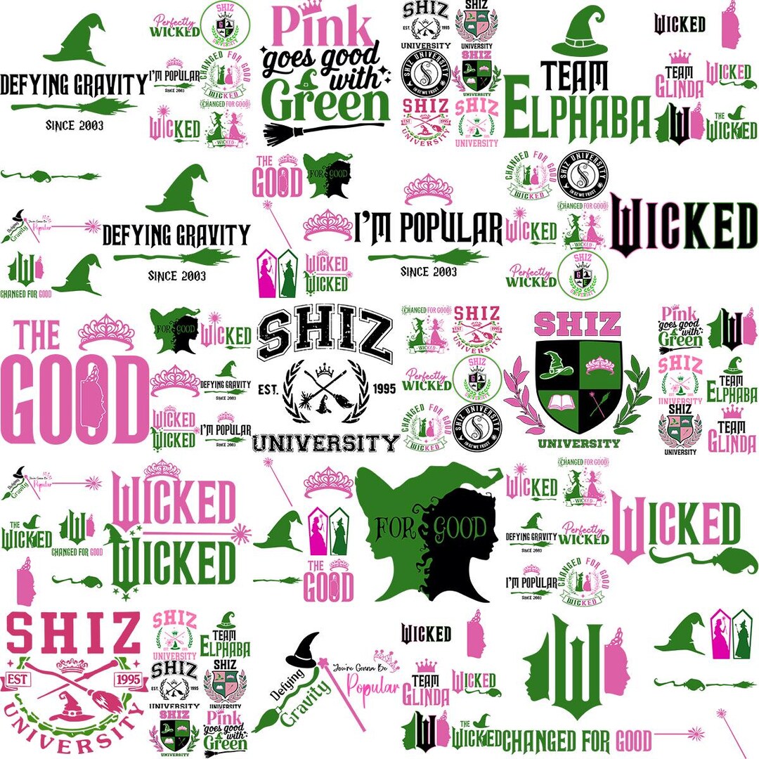 Wicked Movie Svg Mega Bundle, I Have Been Wicked Change for Good Svg ...