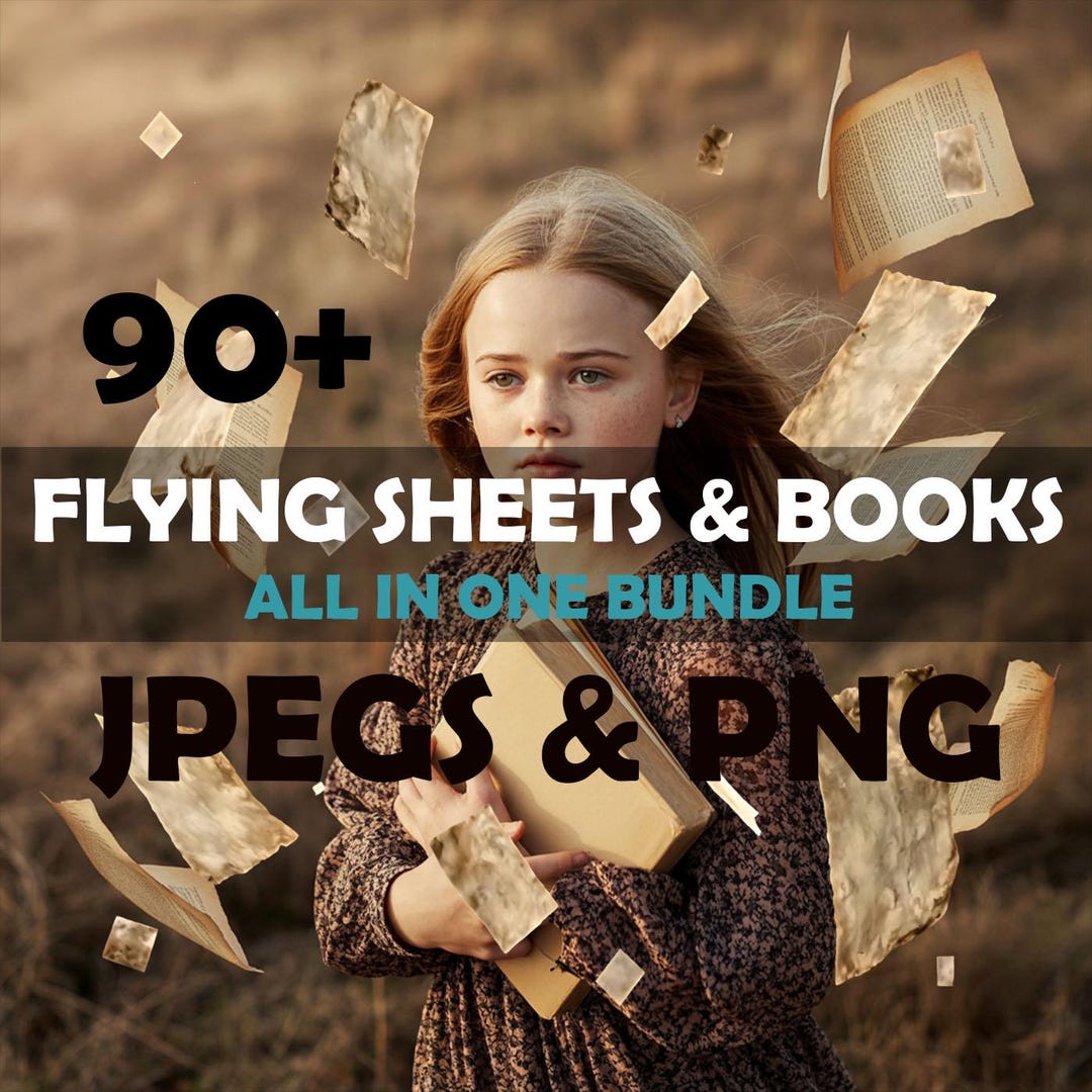Flying Sheets Overlays, Flying Paper Overlay, Photoshop Overlays, Sheet ...