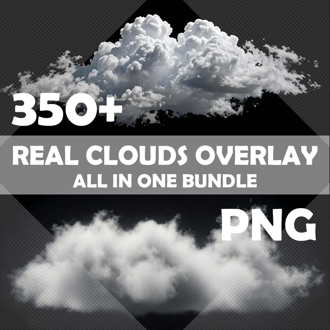 350+ Clouds Overlays Clipart Collection • High-resolution Transparent ...