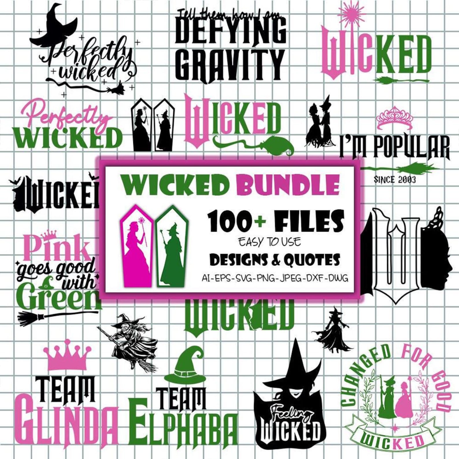 Wicked Movie Svg Mega Bundle, I Have Been Wicked Change for Good Svg ...