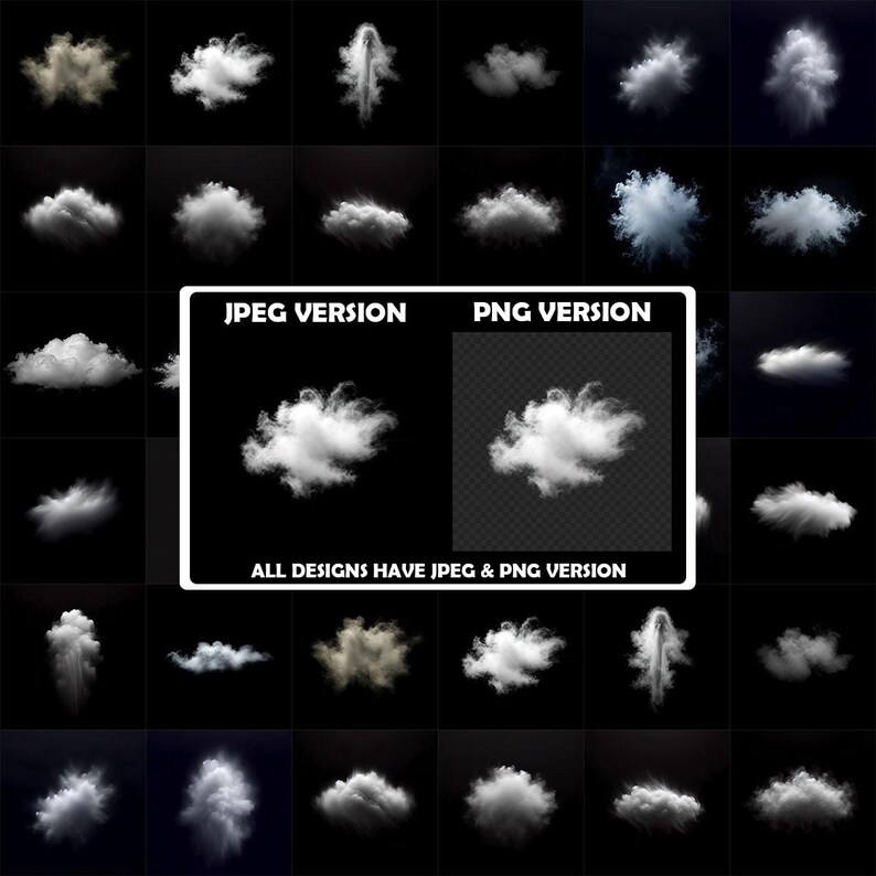 Clouds Overlay, Digital Clouds, Clouds Photoshop, Photography Overlays ...