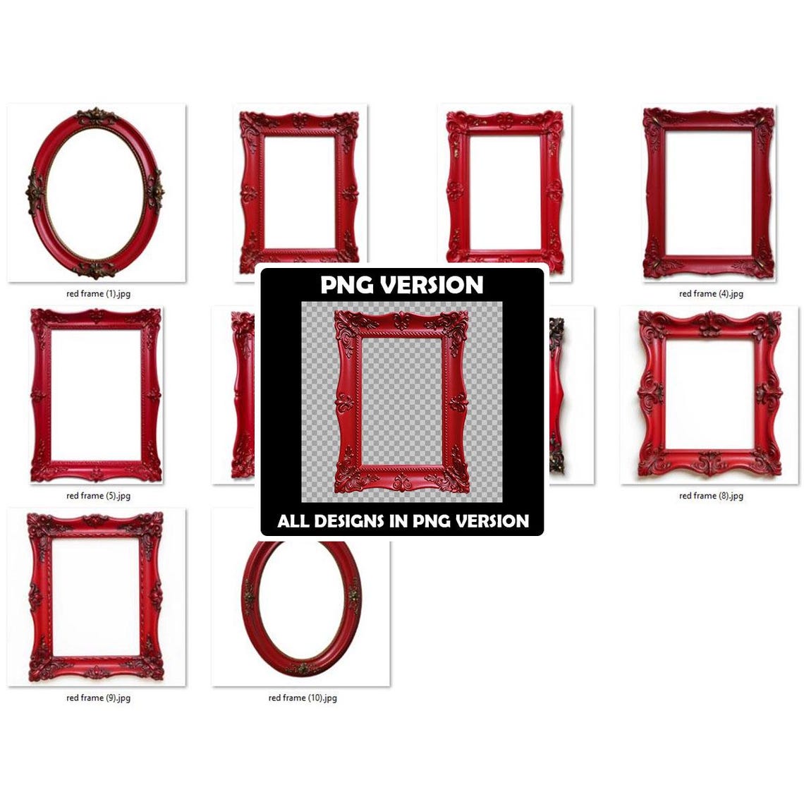 Digital Frame PNG Overlays, Photo Frame Clipart, Photoshop Frame ...