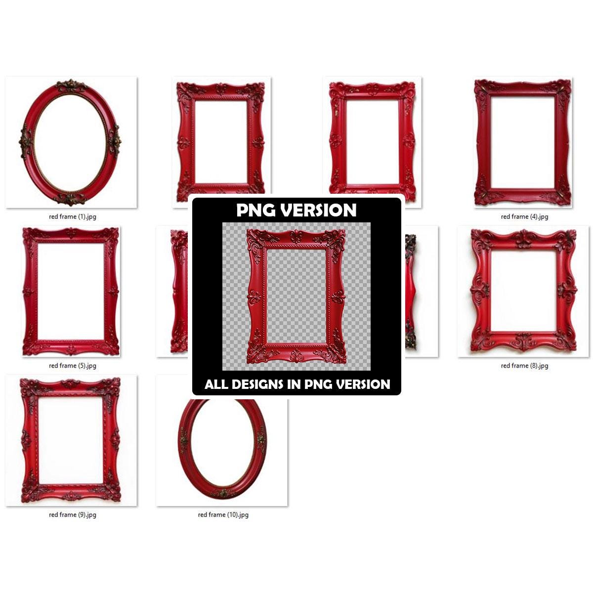 Digital Frame PNG Overlays, Photo Frame Clipart, Photoshop Frame ...