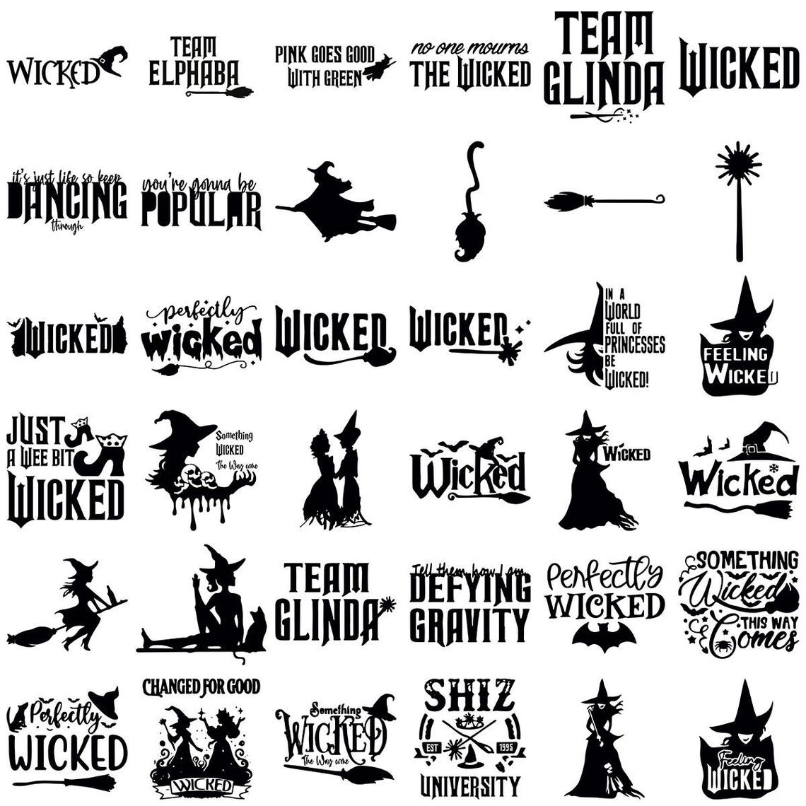 Wicked Movie Svg Mega Bundle, I Have Been Wicked Change for Good Svg ...