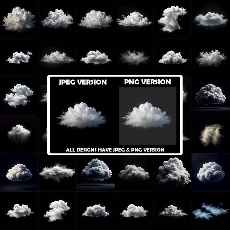 Clouds Overlay, Digital Clouds, Clouds Photoshop, Photography Overlays ...