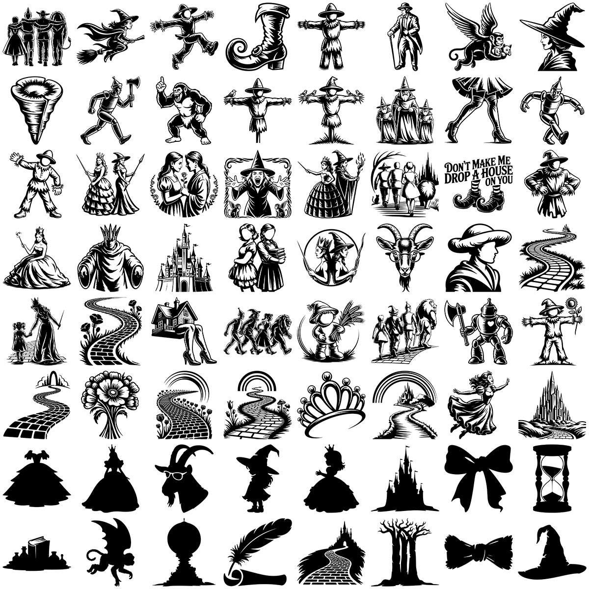 Wizard of Oz SVG Bundle 700 Cricut Designs, Magical Wizard PNG, Fairy ...
