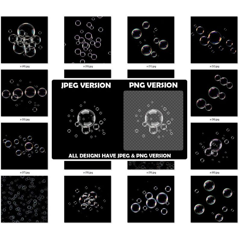 Realistic Soap Bubble Overlays, Bubble Overlays, Floating Bubbles, Soap ...
