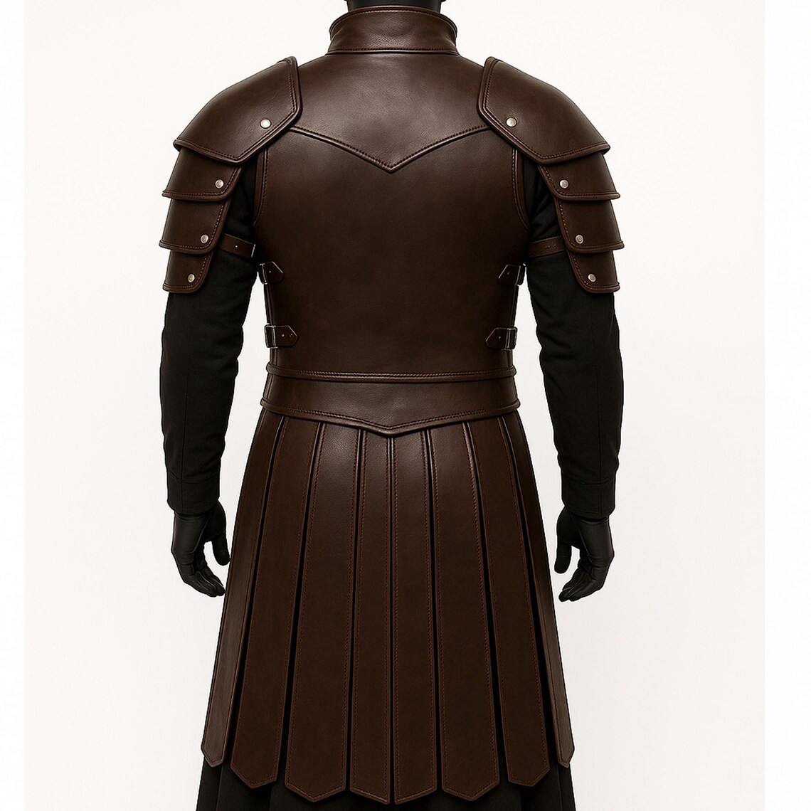Medieval Leather Armor Suit for Men – LARP Cosplay Knight and Viking ...