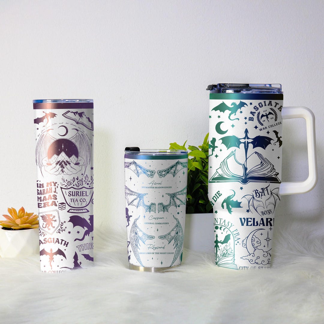 Fourth Wing Tumbler | Velaris ACOTAR Mug | Fantasy Book Lover Gift ...