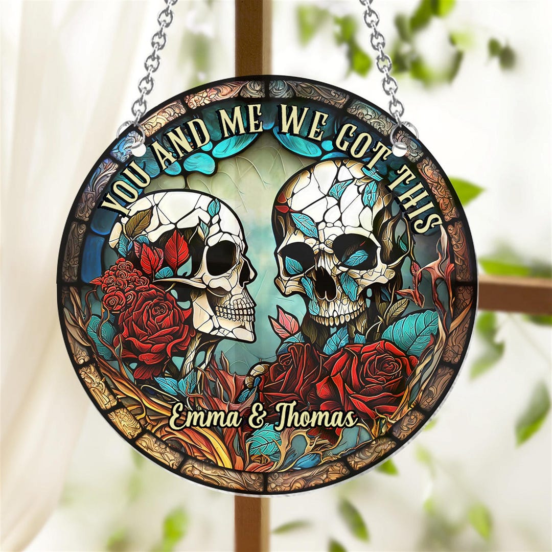 Personalized Couple Suncatcher for Window, You and Me We Got This ...